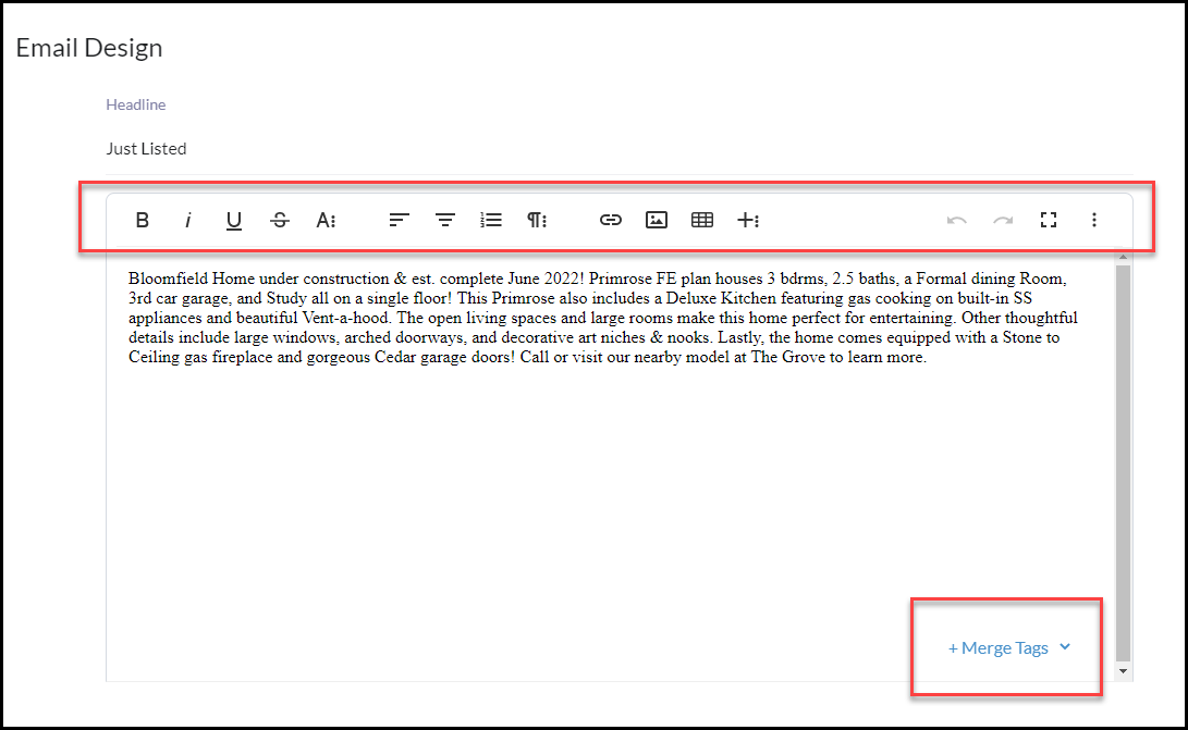 Create a Property Blast – intelliAgent