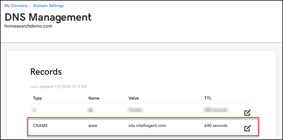 Connecting your Vanity Domain to your intelliAgent Website – intelliAgent