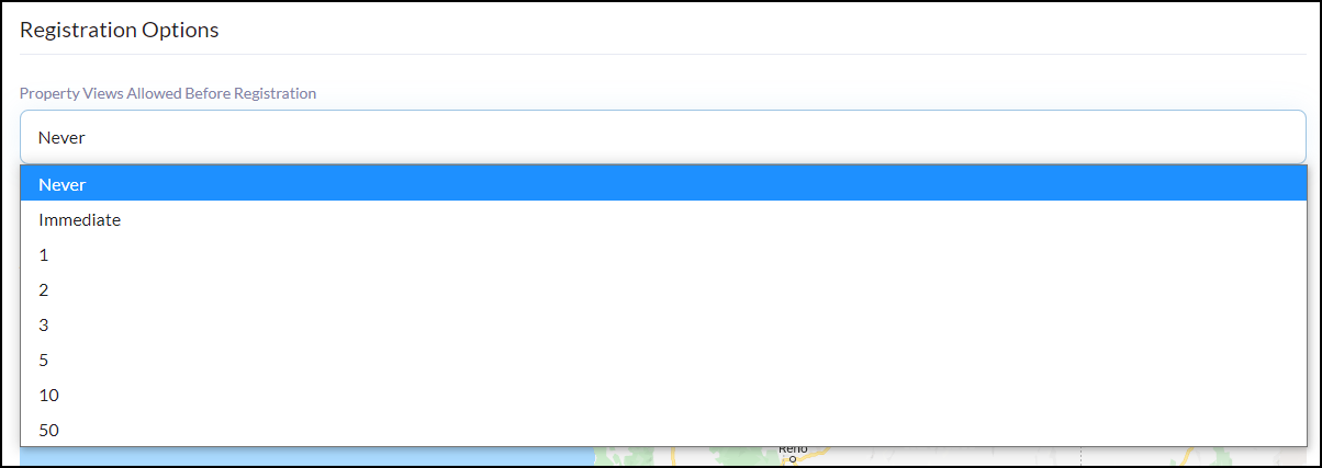Website Property Search - Property Views Allowed Before Registration ...