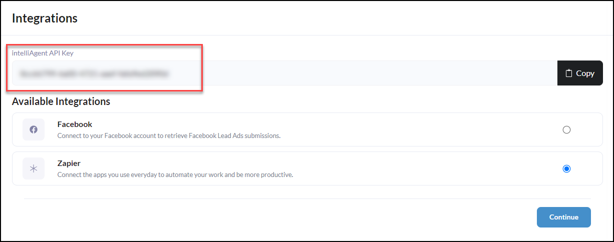 Integrate Zapier with intelliAgent – intelliAgent