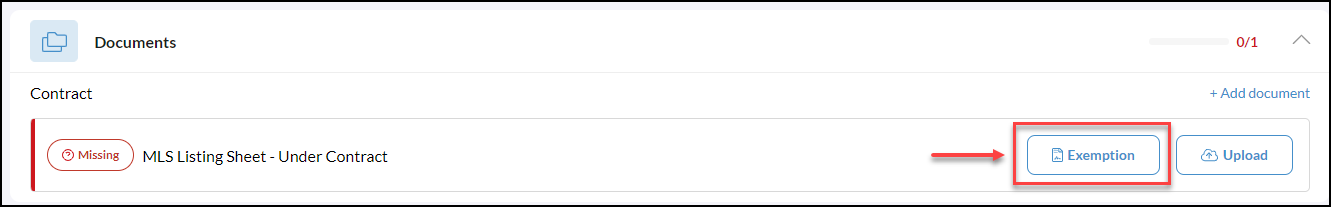 Document Exemption Requests – intelliAgent
