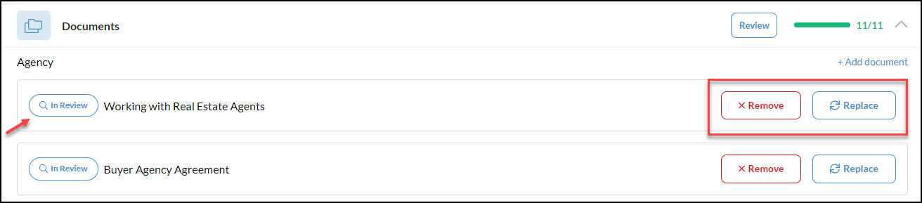 Document Exemption Requests – intelliAgent