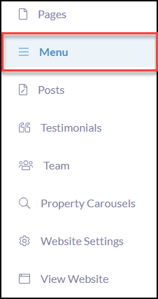 Managing Your Website Menu – intelliAgent