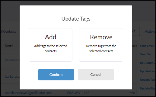 Creating Tags for Contacts – intelliAgent