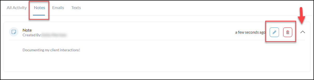 Add notes to a contact – intelliAgent