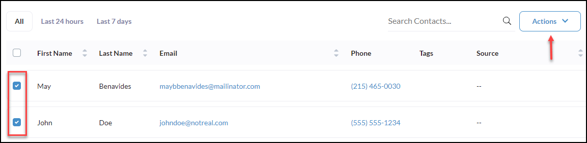 Send a Bulk Email from your list of contacts – intelliAgent
