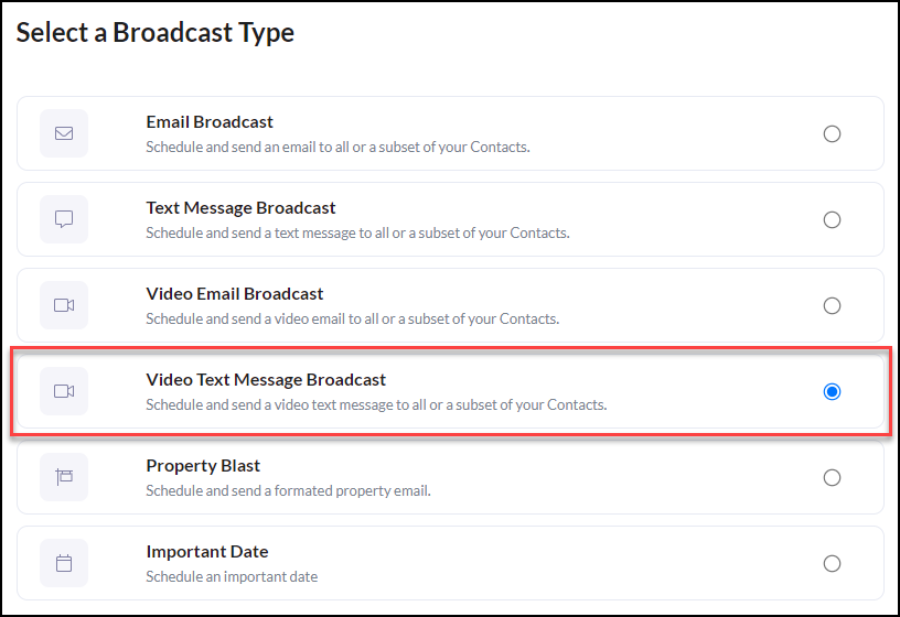 Create a Video Text Message Broadcast – intelliAgent