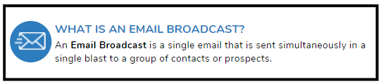 Create an Email Broadcast – intelliAgent